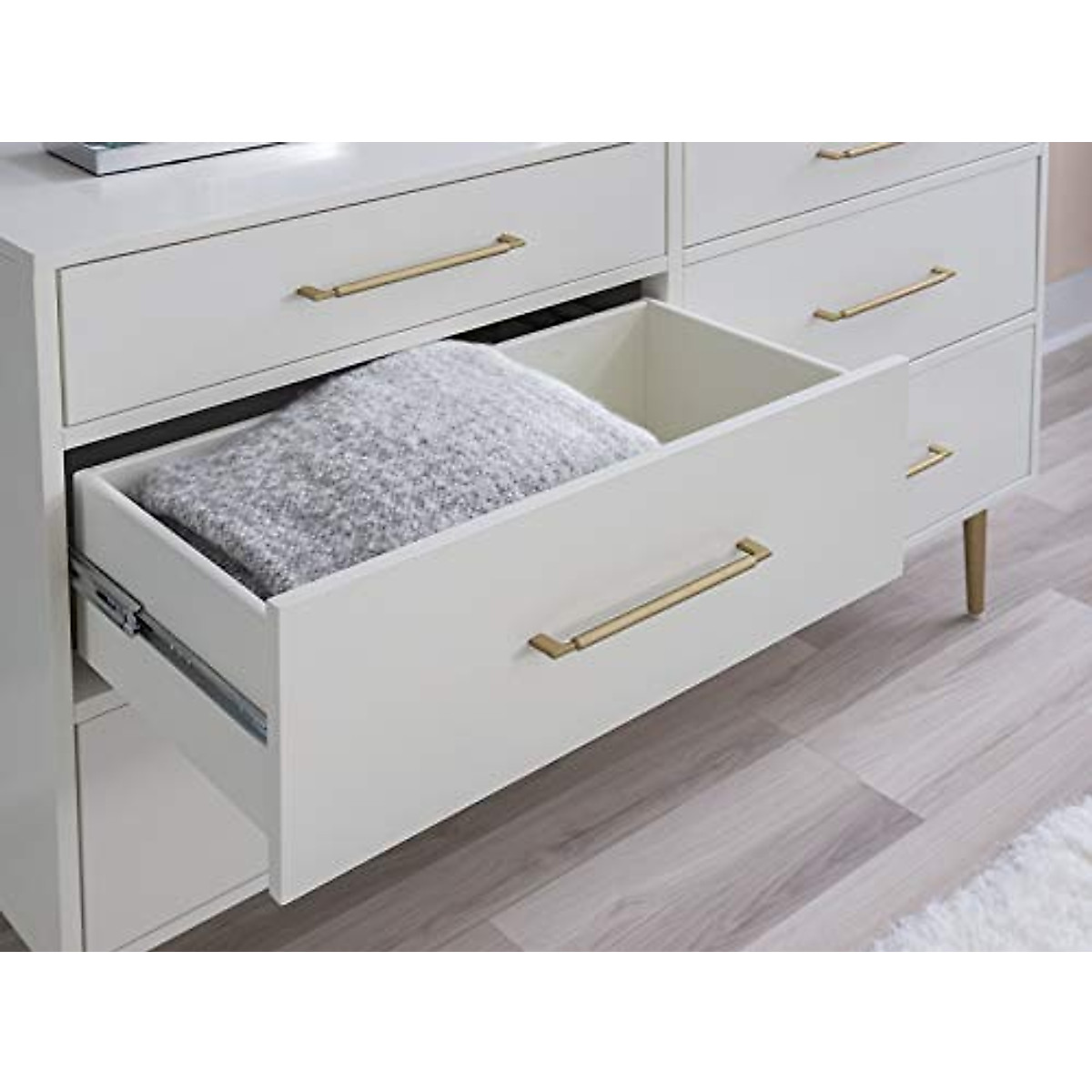 Linon Lennon White Six Drawer Dresser