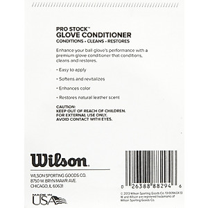 Wilson Pro Stock baseball, softball Glove Conditioner White, One Size