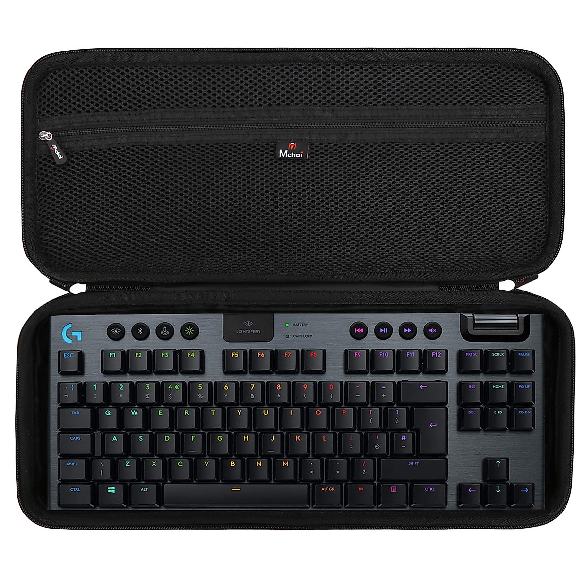 Mchoi Hard Portable Case Fits for Logitech G915 TKL Tenkeyless Lightspeed Wireless RGB Mechanical Gaming Keyboard,CASE ONLY