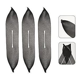 Cabilock 40pcs Clothes Hanger Grips Non Slip Sponge Hanger Cover Hanger Protection Strips Garment Tape Self Adhesive Hanging Clothes Gripper for Clothes Hangers Black