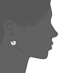 Edforce Stainless Steel Small Hoop Huggie Earrings For Mens Womens (Silver)