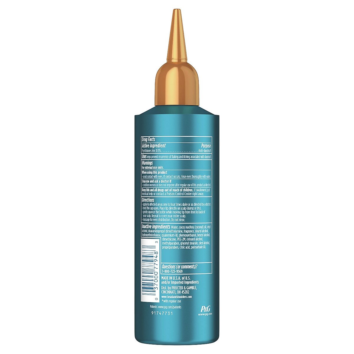 Head & Shoulders Scalp Cream Treatment, Daily Moisture, Anti Dandruff, Royal Oils Collection with Coconut Oil, Scalp Care for Natural and Curly Hair, 5.0 fl oz