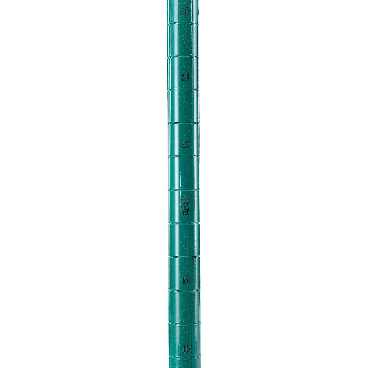 Nexel 2 Tier Wire Shelving Starter Unit, Poly-Green, 72"W x 24"D x 34"H