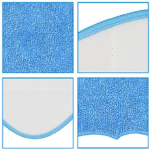 FUSHUANG 4 Pack Microfibre Cleaning Pads Compatible with Vax S2 Series S86-SF-B, S86-SF-C, S86-SF-P, S86-SF-T, S86-SF-CC, S86-CCM-3, S86-MC-C, S86-SF-CCP and Hoover WH20200 Steam Mop,13.2 * 8.46 inch