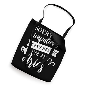 Impatient Aries Horoscope Zodiac Astrology Tote Bag