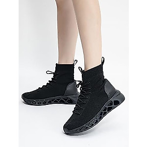 Women’s Breathable Safety Shoes Comfortable Utility Non Slip Walking Running Shoes Adult Fashion Sneakers Black