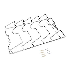 Pot Lid Holder, Iron Kitchen Organizer Rack Rest Wall Door Mounted Kitchen Cabinet Storage Rack Holder for Pot & Pan Lids