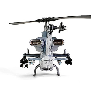Forces of Valor Waltersons FOV-820004A-1 1:48 Scale Bell Textron Licensed AH-1W Cobra Helicopter with NTS Exhaust Army Super Diecast Military Collectible, US Navy Blue, One Size