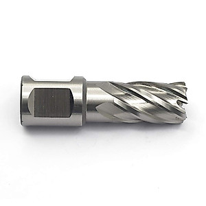 Annular Cutter JESTUOUS 3/4 Inch Weldon Shank 5/8 Cutting Diameter 1 Cutting Depth with Two-Flat HSS Kit for Magnetic Drill Press,1 Piece