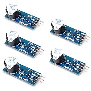 ARCELI 5pcs DC 3.3-5V Passive Low Level Trigger Buzzer Alarm Sound Module for Arduino