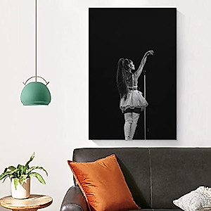 BIVEE Ariana Singer Grande 1 Art Poster 08x12inch(20x30cm) Print Canvas Poster Wall Art Decor Print Picture Paintings for Living Room Bedroom Decoration