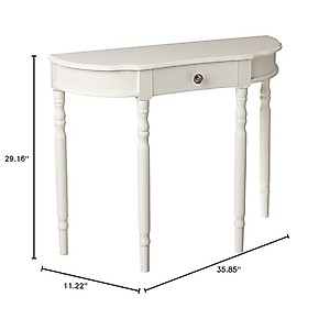Frenchi Home Furnishing Furniture Entry Way Console Table,White
