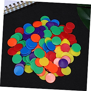 TOYANDONA Wide-application Counting Chips Bingo Chips Poker Chips Set 180pcs Acrylic Discs Math Learning Toys Party Favors