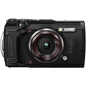 Olympus Tough TG-6 Waterproof Digital Camera, Black (Renewed)