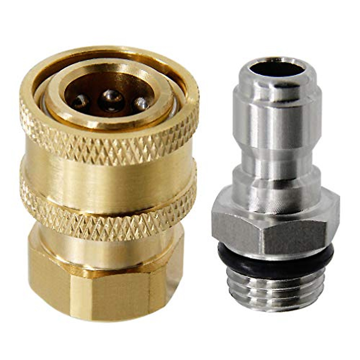 Twinkle Star Pressure Washer Adapter Set, 1/4 Inches Quick Disconnect Kit, Quick Coupler Fittings, 5000 PSI, TWIS223Y