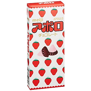Meiji - Apollo Strawberry Chocolate (Pack of 10),0.46 gram