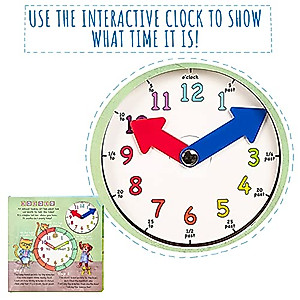 Amonev Clock Book Time Teaching Story Book Tell Us The Time Milo!