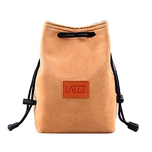 Camera Case, LATZZ Drawstring Bag, Vintage DSLR Camera Bag with Adjustable Strap, Soft Lens Case Gadget for Traveling and Canon Sony Fuji SLR Storage