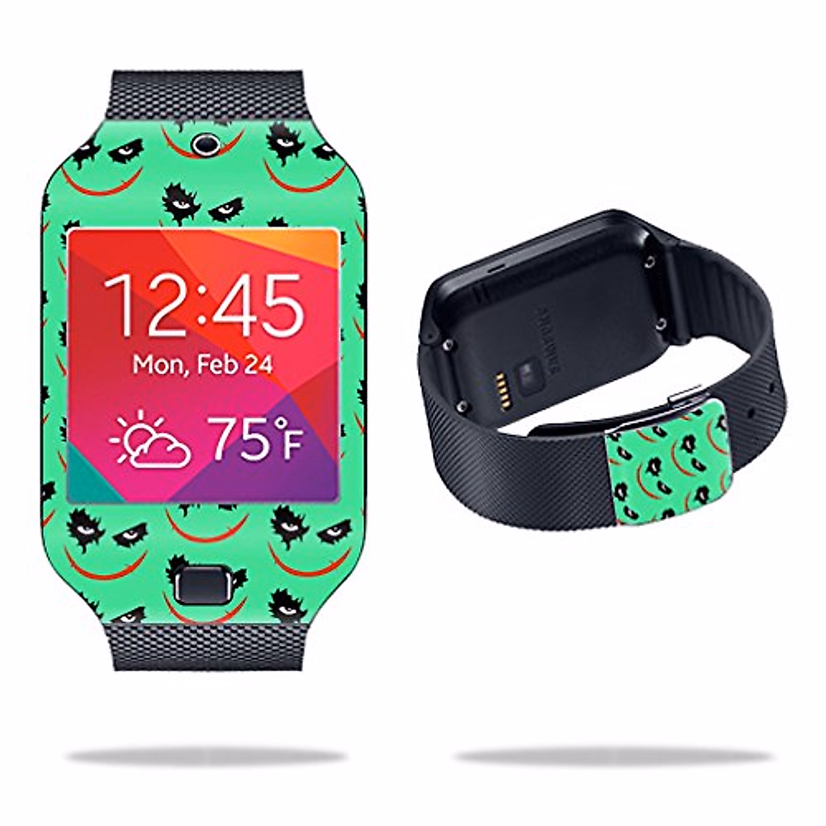 MightySkins Skin Compatible with Samsung Galaxy Gear 2 Neo Smart Watch Cover Skins Sticker Watch Why So Serious