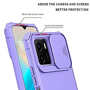 Phone Case Cover Silicone Kickstand Case Compatible Compatible with VIVO Y72 5G/Y53S,[3 Stand Ways] Vertical and Horizontal Stand Case,Full body Hard Slim Protective Phone Case Bags Sleeves ( Color :
