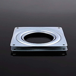 4 Inch Swivel Plate for Lazy Susan Bearing Table Turntable Bearing Boat Seat Swivel Boat Seat Pedestals Murphy Bed Kit Boat Seat Mount, 5/16 Inch Thick Boat Seat Swivel Bar Stool Swivel Replacement