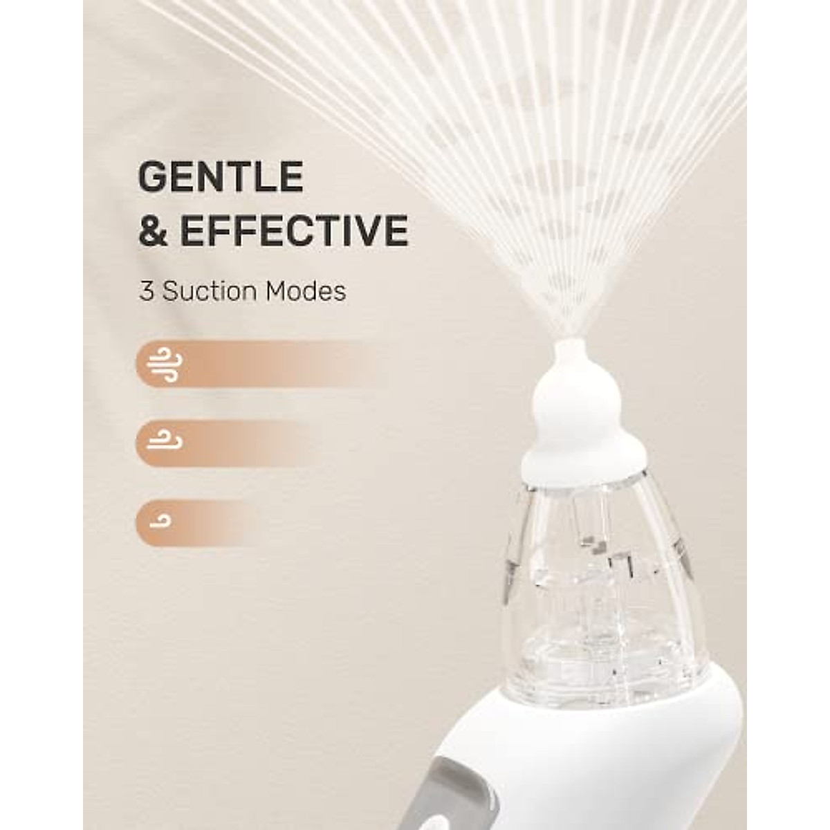 Baby Nasal Aspirator | Nose Sucker for Baby | Baby Nose Cleaner | Electric Nasal Aspirator for Toddler, Rechargeable with Music Function Adjustable Volume