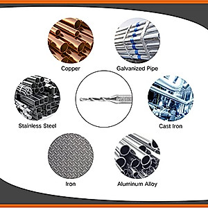 1/4" Hex Drill Tap Drill, M3 HSS Combination Hex Shank Drill & Tap, Power Tool Part Drill Bit for Aluminum Soft Metal