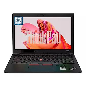 LENOVO ThinkPad T480s 14" FHD Business Laptop Computer, Intel Core i5-8350U 3.60GHz, 16GB DDR4 RAM, 512GB SSD, Type-C, HDMI, CAM, Windows 10 Pro (Renewed)