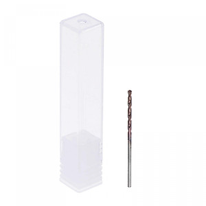 uxcell Carbide Twist Drill Bits 1.3mm, DIN K45 Tungsten Carbide AlTiSin Coated Jobber Drill Bits Straight Shank Drilling Cutter for Stainless Steel Alloy Steel