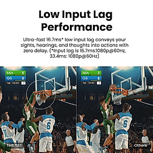 BenQ TH671ST 1080p Short Throw Gaming Projector | Gaming Mode for Intense Low Input Lag Action | 3000 Lumens for Lights On Entertainment | 3 Year Industry Leading Warranty