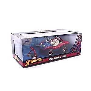 Marvel Spider-Man 1:24 Buggy Die-cast Car & 2.75" Figure, Toys for Kids and Adults