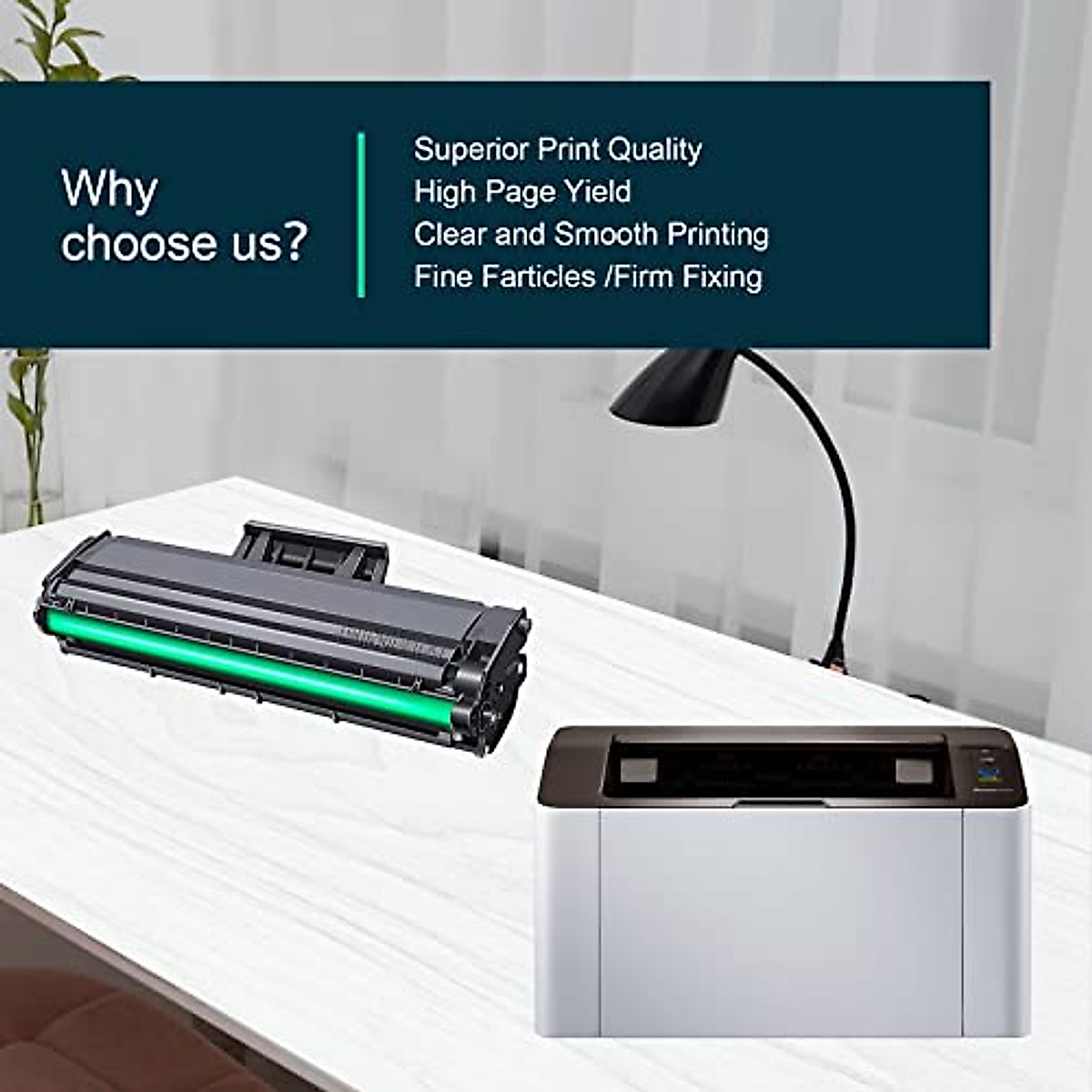 D111S MLT-D111S Black Toner Cartridge - Replacement for Samsung 111S MLT-D111S Toner Xpress M2020 M2020W M2022 M2022W M2070 M2070F M2070FW M2070W Printer, 2 Pack