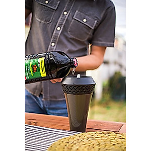 TIKI Brand 1218011 Clean Burn BiteFighter 64 Fl Ounce Torch Fuel, Clear & Brand 1216155 BiteFighter Mosquito Repellent Outdoors, 100 oz Torch Fuel, 100, Black