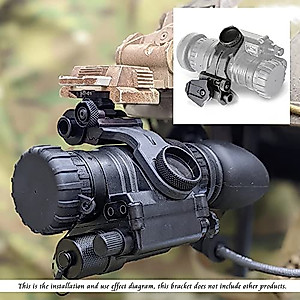 Canis LATRANS PVS 14 Mount Night Vision Goggles NVG Mount Dovetail J Arm Rhino Mount Compatible with All Models of PVS-14