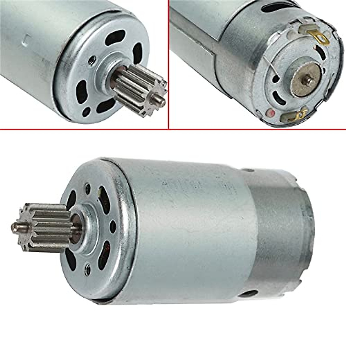 SHENGLE 390 18000RPM 6 Volt Electric Motor, RS390 6V Motor Drive Gearbox Accessory for Kids Ride On Car Children Ride on Toys Parts