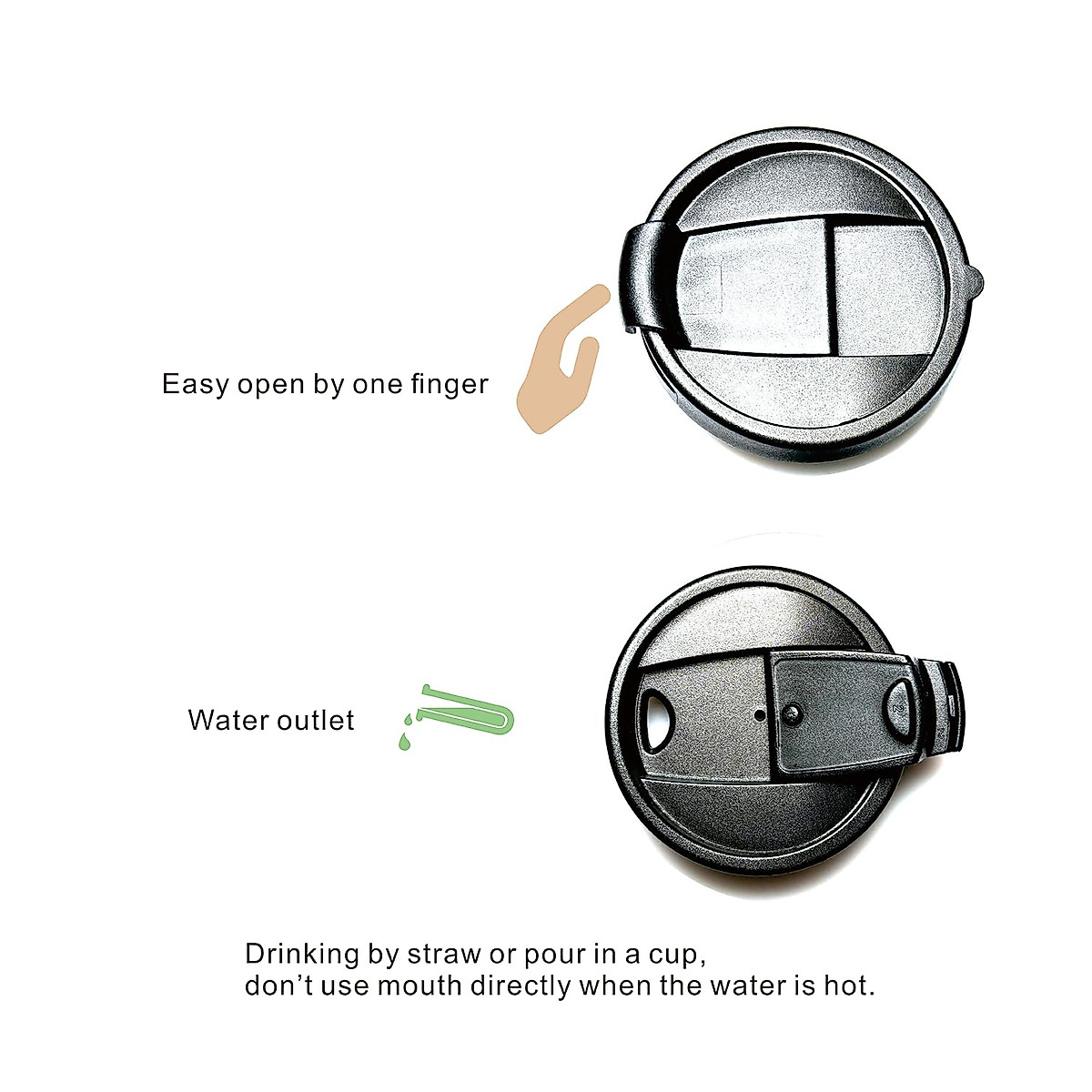 AetherSip 15 oz Dog Print Insulated Travel Mug; Cone-Shaped Stainless Steel Tumbler; Spill-Proof Flip Lid; Ideal for Coffee, Tea, and Cold Beverages