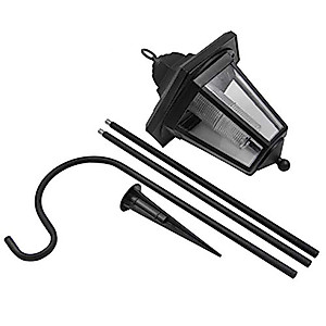 MAGGIFT Upgrade Hanging Solar Lights Garden Decorations, 37.8 Inch Dual Use Shepherd Hook Lights with 2 Shepherd Hooks Outdoor Yard Front Porch Decor Solar Coach Lights, 2 Pack