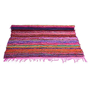 Handmade Braided Chindi Rug, Rag Rug, Area Rug, Carpet Rug, Runner Rug 3x5 Foot, 4x6 Foot, 5x7 Foot, Carpet Area Rug (3x5 Ft (36x60 Inch))