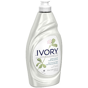Ivory Dish Soap Classic Scent, Tough on Grease, Made Without Dyes, 24 fl oz (Pack of 10)