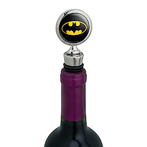 Batman Classic Bat Shield Logo Wine Bottle Stopper