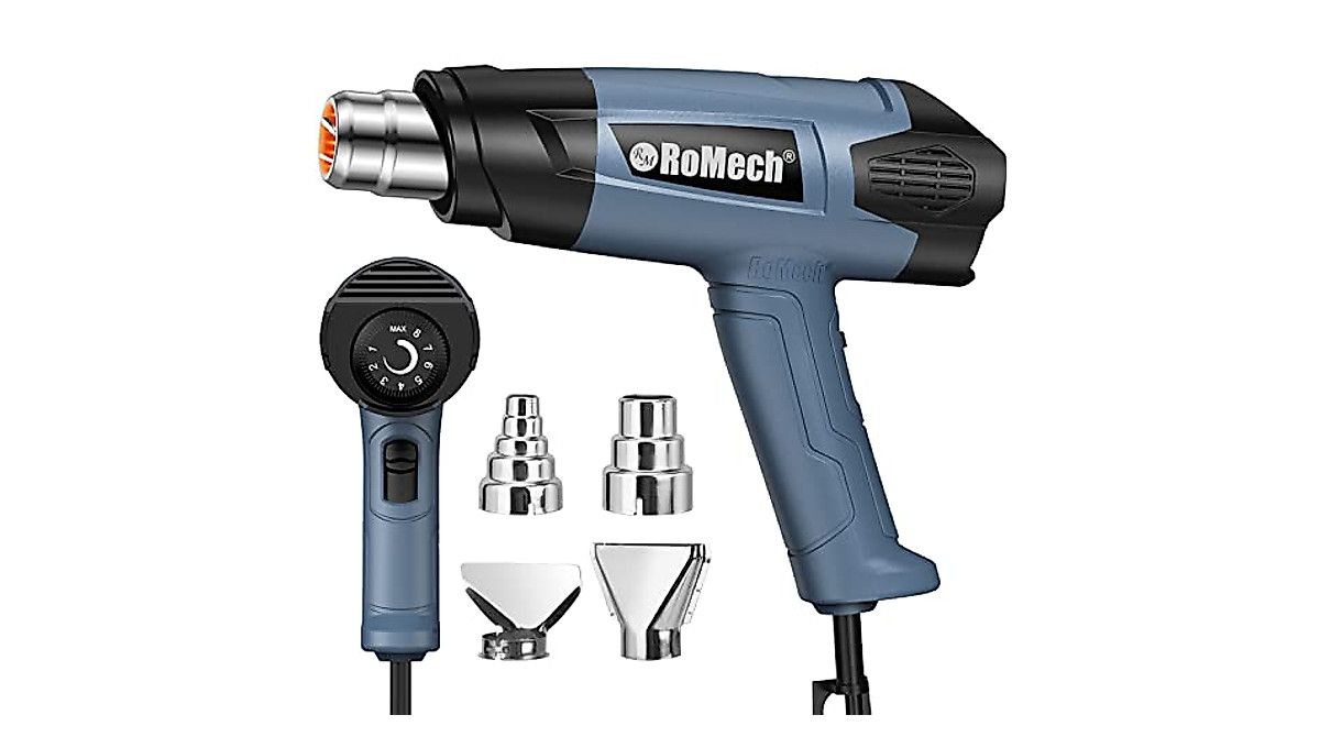 ROMECH 1500W Heat Gun with Variable Temp Control