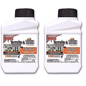 Revenge Termite & Carpenter Ant Killer Spray, 16 oz Concentrate, Long Lasting Pesticide for Indoors and Outdoors (Pack of 2)