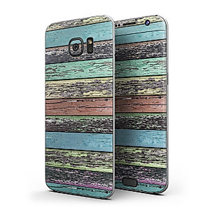 Design Skinz Design Skinz Chipped Pastel Paint on Wood Full-Body Wrap Decal Skin-Kit for The Galaxy S7