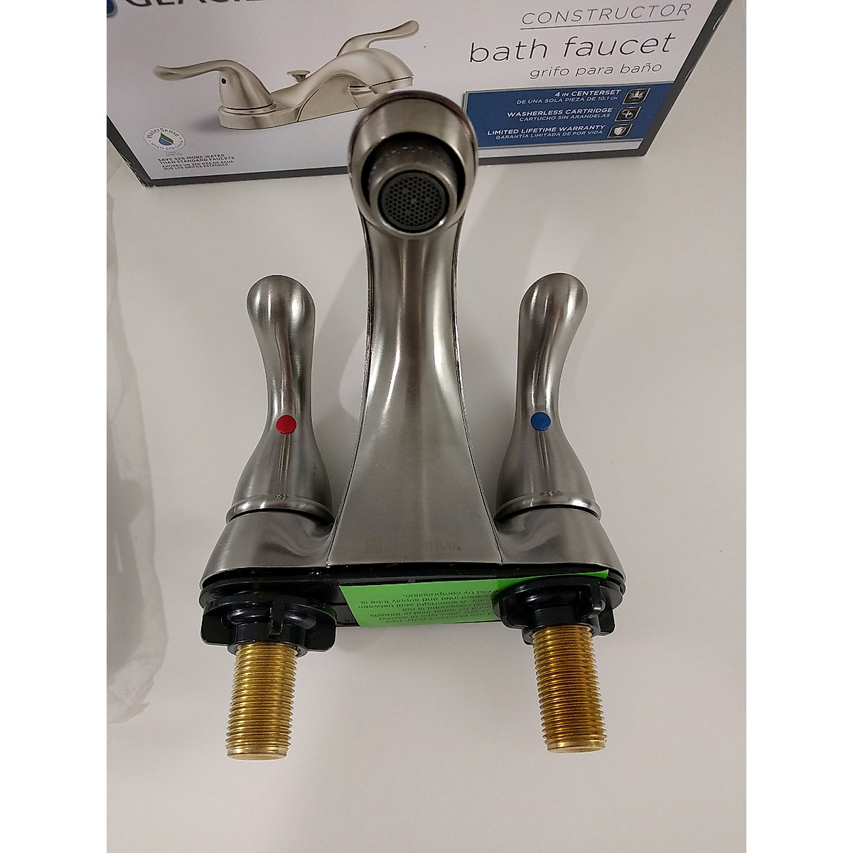 Glacier Bay Constructor Bath Faucet Brushed Nickel