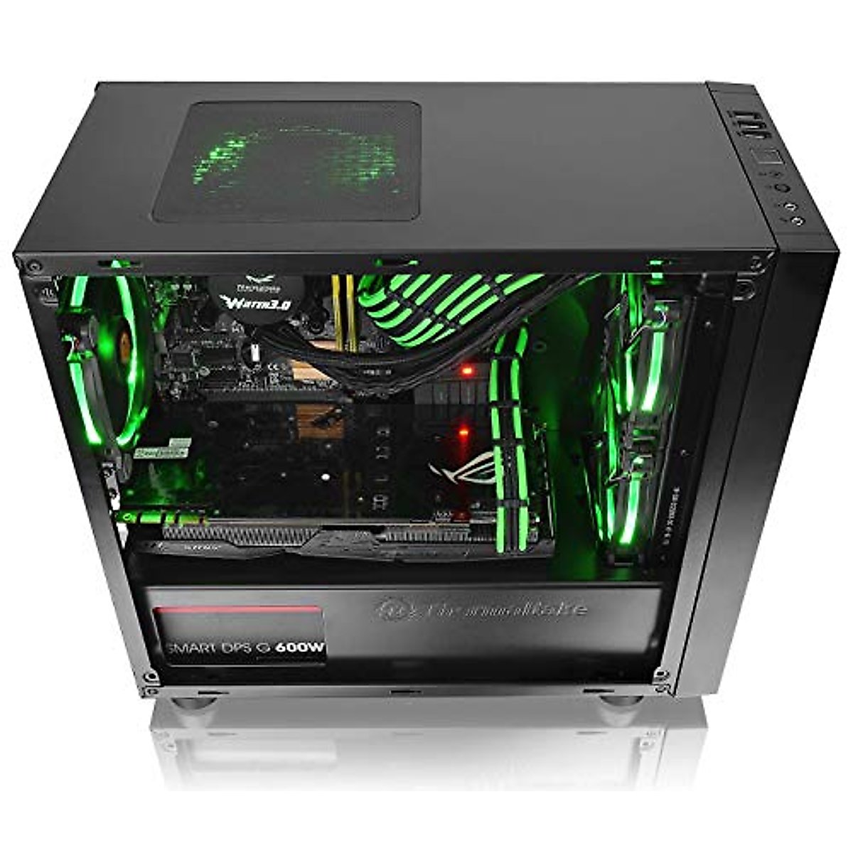Thermaltake Versa H17 Black Micro ATX Mini Tower Gaming Computer Case 2.0 Edition with One 120mm Rear Fan Pre-Installed CA-1J1-00S1NN-A0