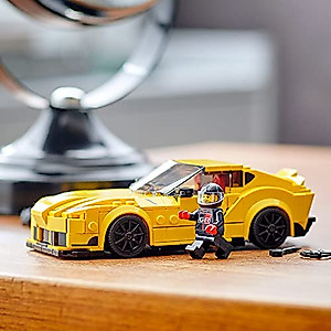 LEGO Speed Champions Toyota GR Supra 76901 Collectible Sports Car Toy Building Set with Racing Driver Minifigure
