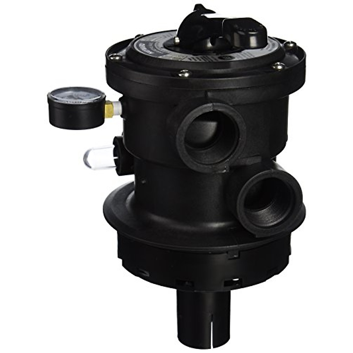 Hayward SP0714T VariFlo Top-Mount Multiport Valve, Black