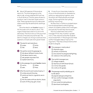 Scholastic Success with Reading Tests Grade 4 Workbook