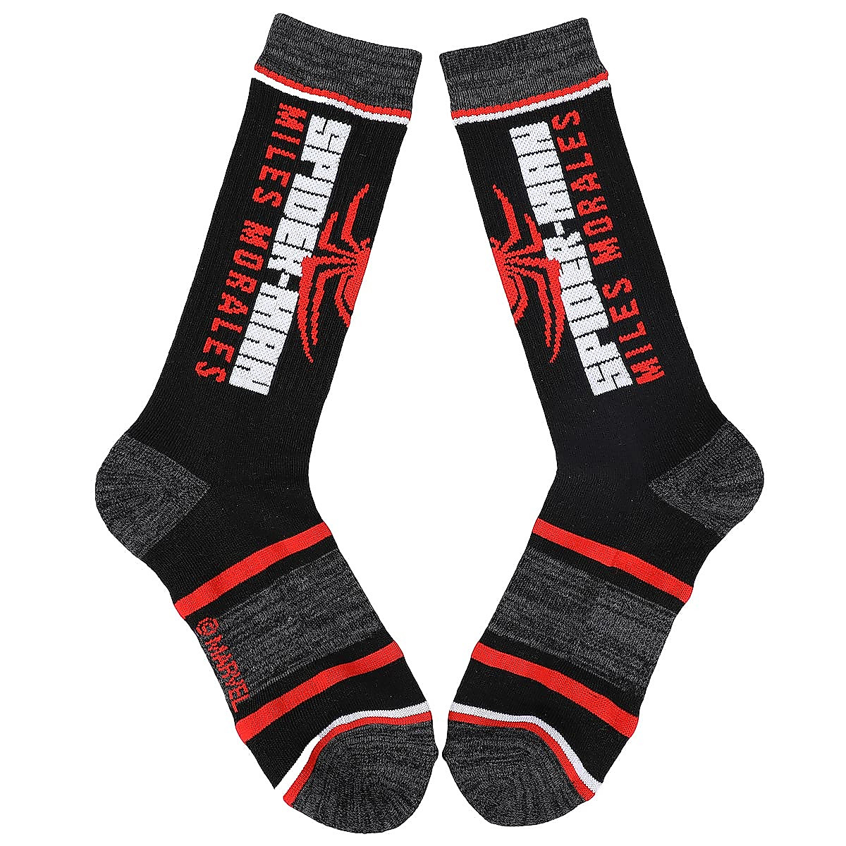 Miles Morales Spiderman Marvel Comic Book 3-Pack Mens Crew Socks