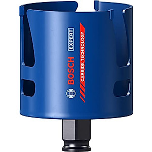 Bosch Professional 1x Expert Construction Material Hole Saw (Ø 70 mm, Accessories Rotary Impact Drill)